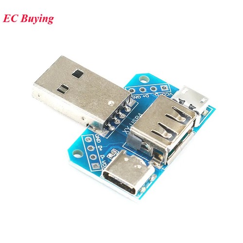 USB Head Switchboard, Male USB Connector to Type-c Female USB 2.54-4P ...