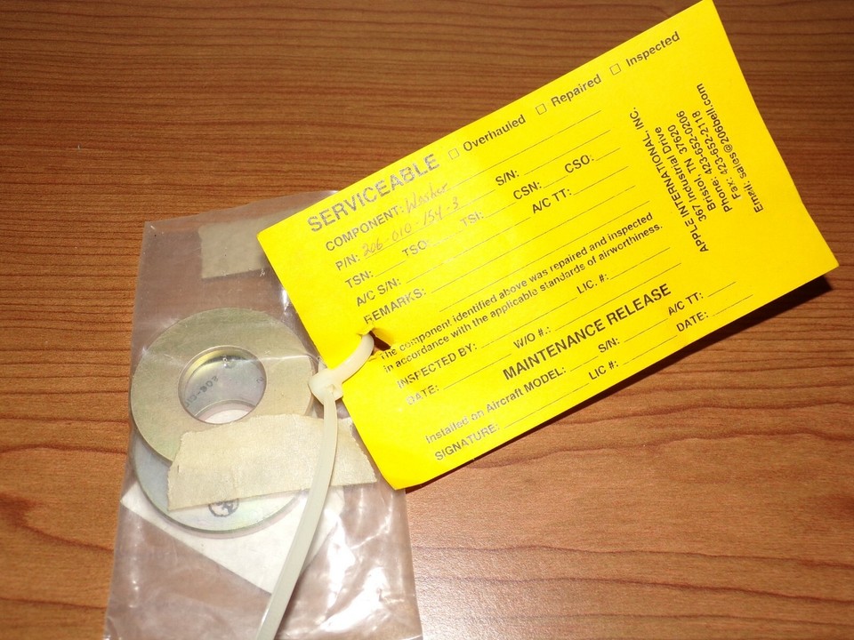 Bell Helicopter Washers 206-010-154-003 | eBay