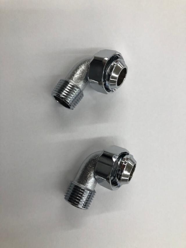 Old Clawfoot Bath Tub Mount Faucet Elbows Adapter Connector to Water ...