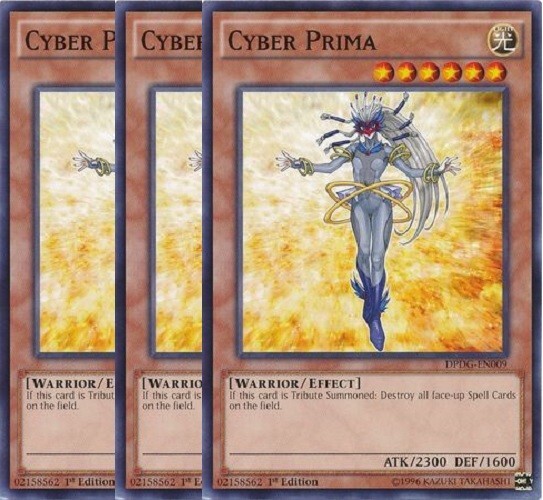 Yugioh - Cyber Prima x 3 - 1st Edition NM - Free Holographic Card | eBay