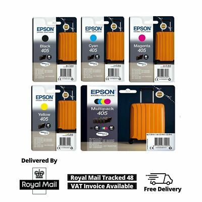 Genuine Epson 405 Suitcase Ink Cartridges WF-3820DWF WF-3825DWF WF ...