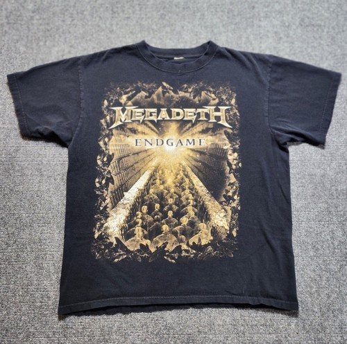 Megadeth Endgame Concert Tour Heavy Metal Rock Band T Shirt Front and ...