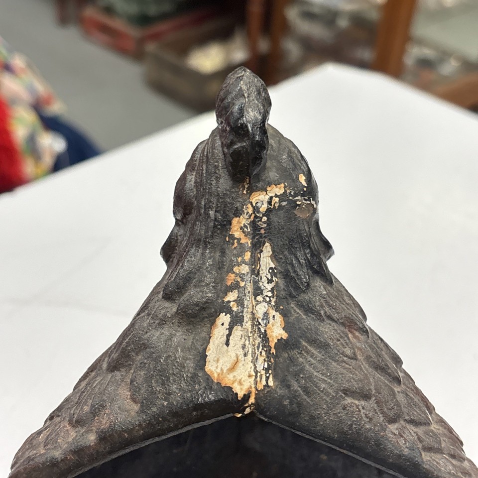 Vintage Cast Iron Chicken Boot Scraper Antique Old 12”L x 8” Tall Hen ...