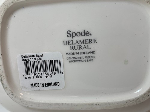 Spode Delamere Rural Teapot 1.1L Floral Pattern - Made in England | eBay