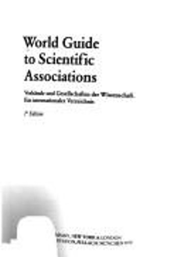 Guide Mondial Des Associations Scientifiques Broché 9783794010134 | eBay