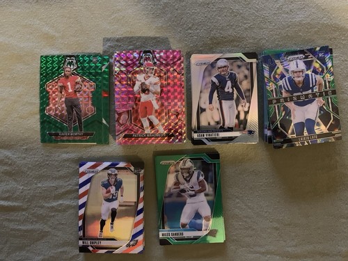 85 Card Lot Panini Prizm Football Inserts Color Look With Mosaic Color ...
