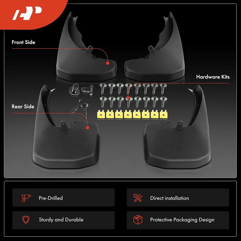 4 Pack Truck Mud Flaps for Nissan Frontier 2005-2023 Front and Rear | eBay