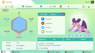 VORVERKAUF Shiny Sumpex 6IV | Pokemon Karmesin / Purpur / Scarlet ...