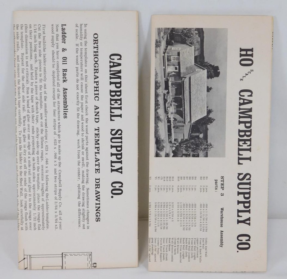Vintage Campbell #363 HO scale Campbell Supply Complete HO scale Kit ...