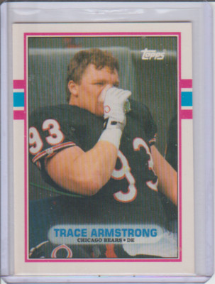 1989 Topps Traded Rookie Card #61T Trace Armstrong Chicago Bears | eBay