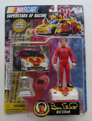 MOC 1997 Toy Biz McDonald's NASCAR Action Figure BILL ELLIOTT Trading ...