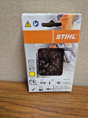 3673 005 0072 STIHL CHAINSAW CHAIN 72 drive links PITCH 3/8 .063 36 ...