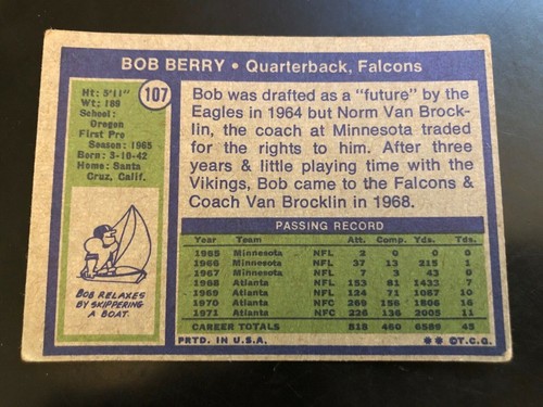 1972 Topps - #107 Bob Berry for sale online | eBay