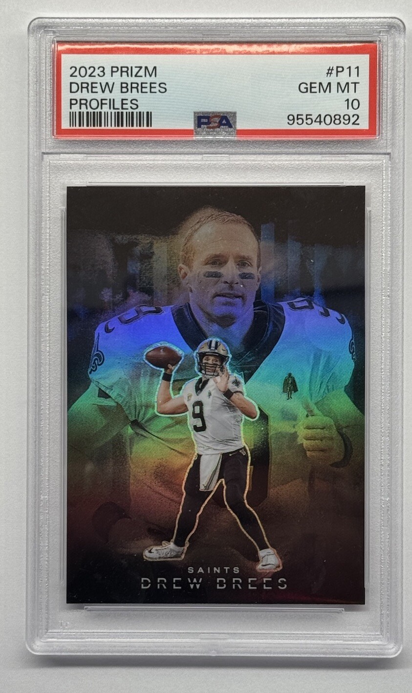 2023 Panini Prizm Drew Brees Profiles SSP Case Hit New Orleans Saints ...