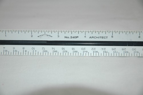 SCALE Ruler: ALVIN no. 240P Architect No. 240 P Made in West Germany ...