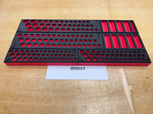 Snap-on Tools RED 4pc Foam Trays for 1/4" 3/8" Drive Metric SAE Sockets ...