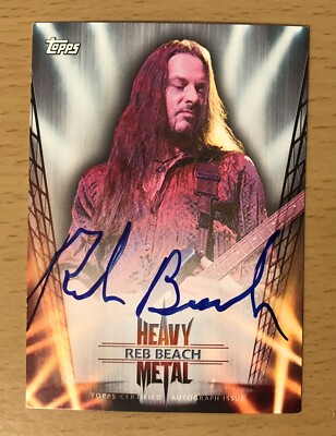 2013 TOPPS ARCHIVES HEAVY METAL AUTOGRAPH AUTO REB BEACH WINGER ...