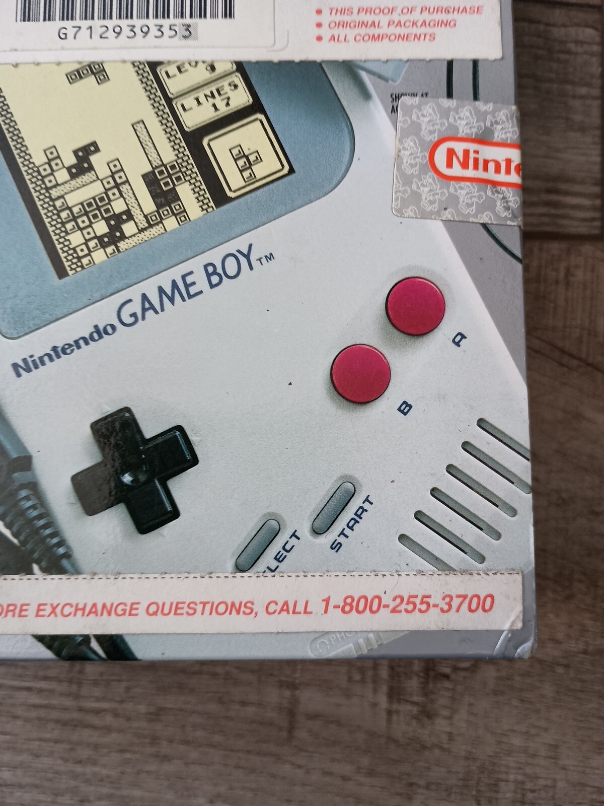 Original Nintendo Game Boy Compact Video Game Console System Open Box W ...