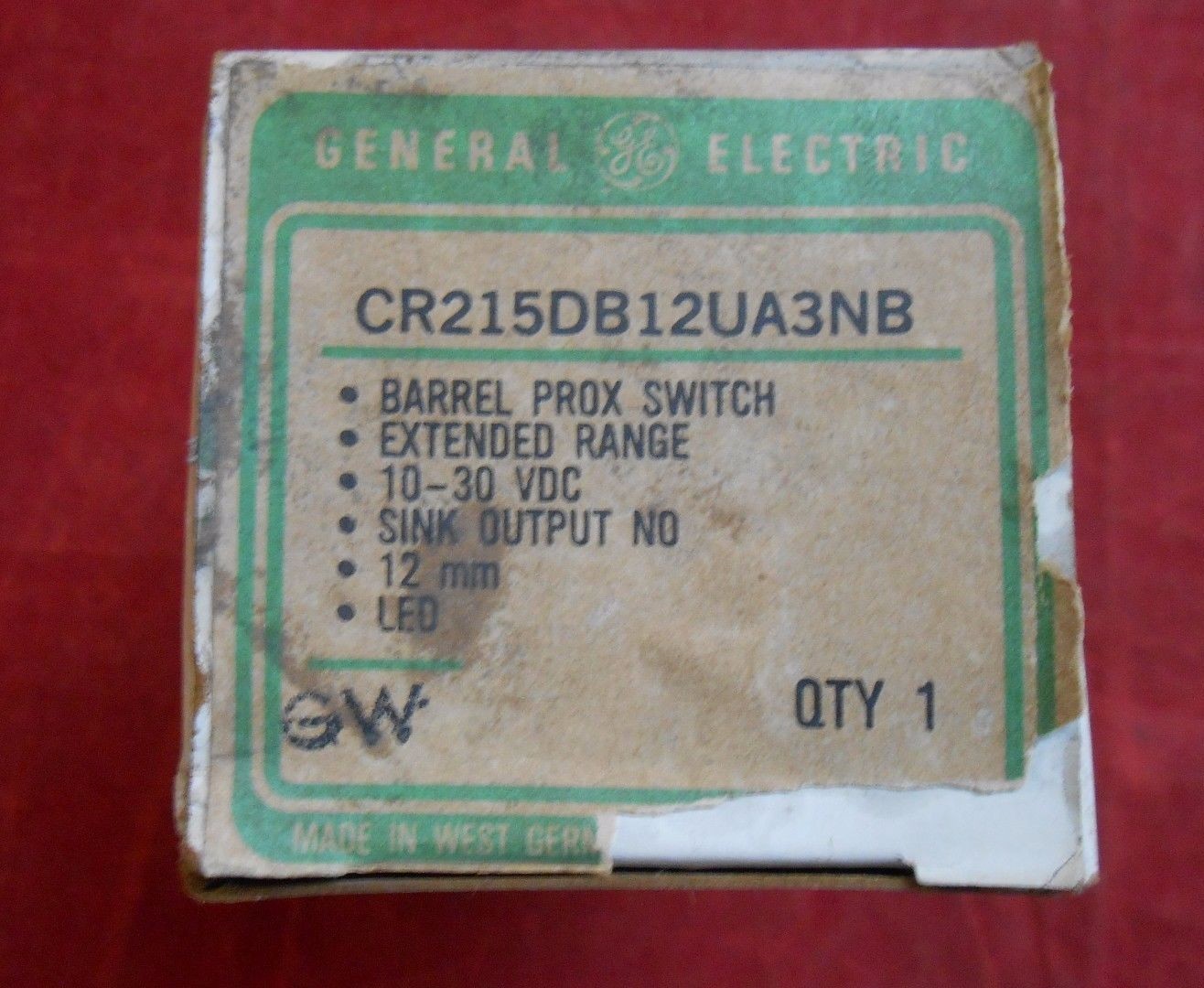 GE CR215DB12UA3NB Barrel Prox. Switch, Extended Range, 10-30VDC - NEW ...