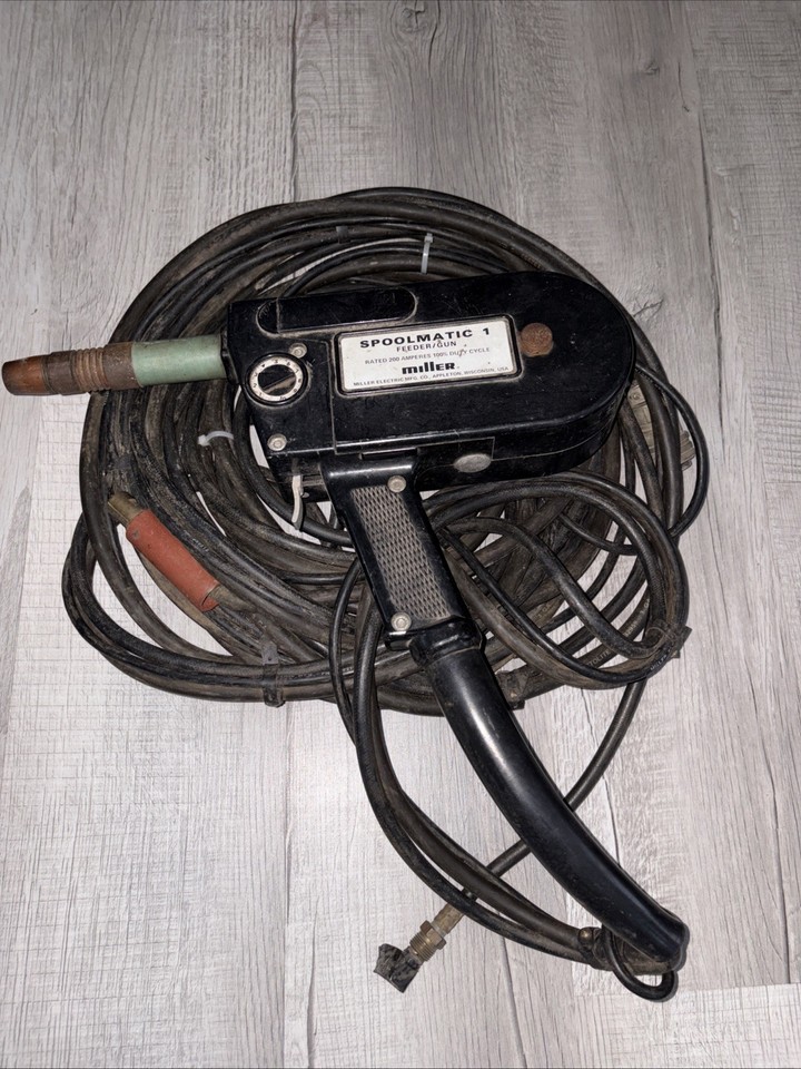 Miller Spoolmatic 1 , 200 Amp, 30ft Cables, | eBay