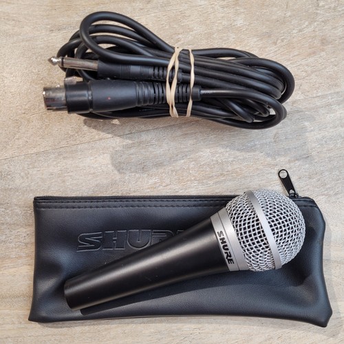 Shure PG48 Microphone w/ XLR Cable Case & Holder | eBay