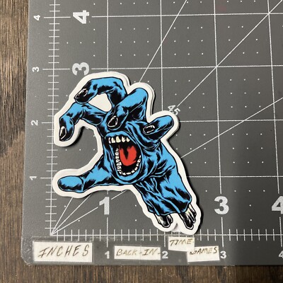 Blue Monster Hand Adult Humor Sticker For Skateboard Guitar Phone Ect ...
