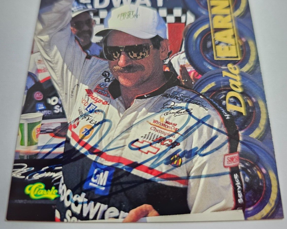 Dale Earnhardt Signed 1995 Classic 5 Sport Card Autographed Auto #d 220 ...