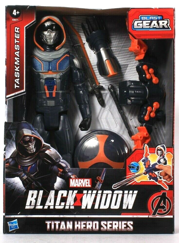 Hasbro Marvel Black Widow Taskmaster Blast Gear Titan Hero Series ...
