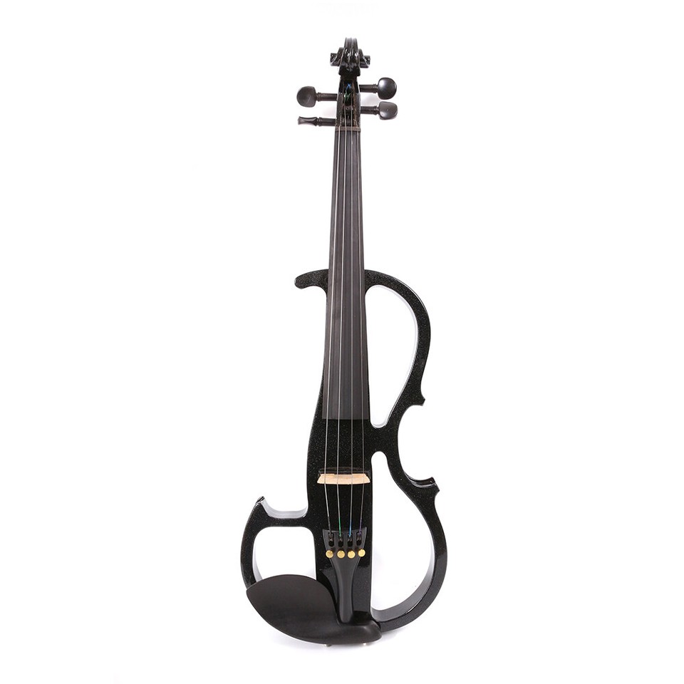 New 16 Inch Electric Viola Silent Ebony Fittings with Case Bow Black ...