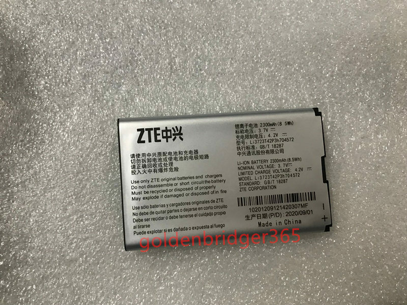 Fresh New OEM Li3723T42P3h704572 2300mAh Battery For ZTE MF90 MF90C ...