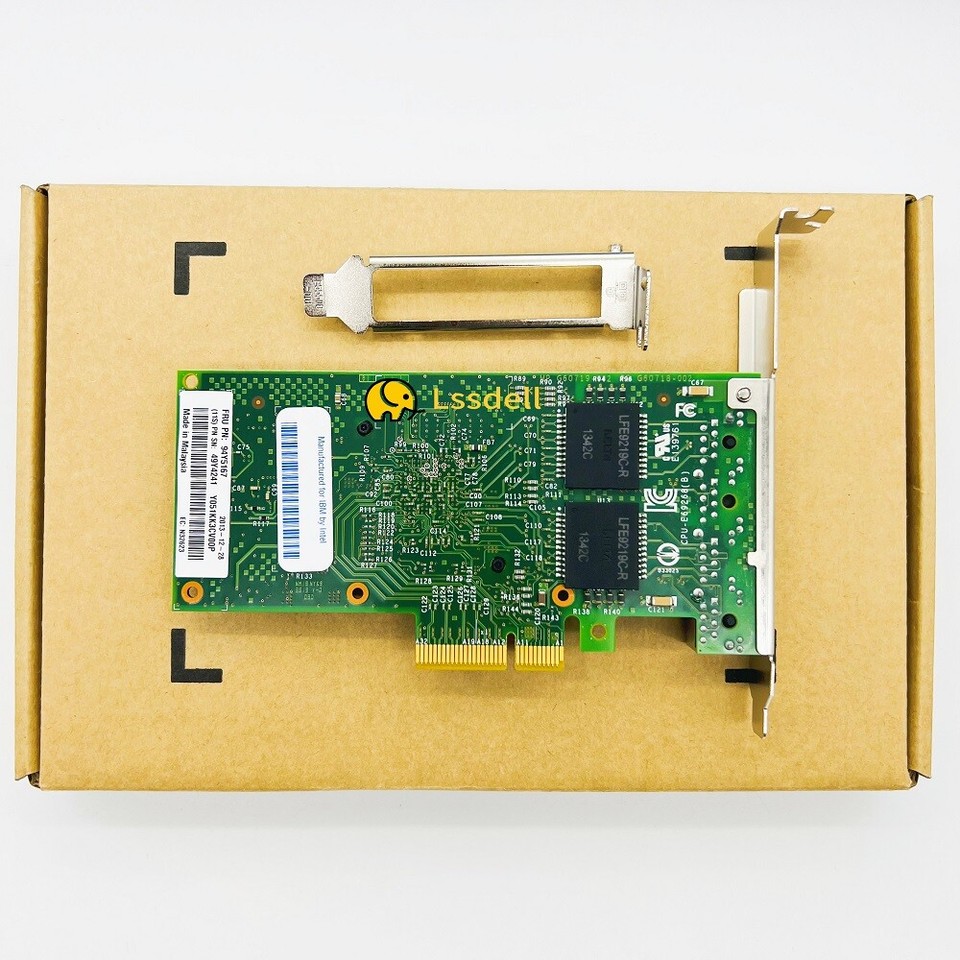 NEW INTEL IBM I340-T4 49Y4240 QUAD PORT ADAPTER E1G44HT 49Y4241 49Y4242 ...