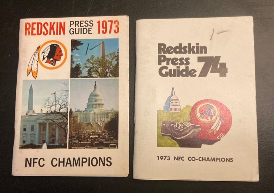 1970's NFL Press / Media Guide Lot - 14 Issues *Redskins, Buffalo Bills ...