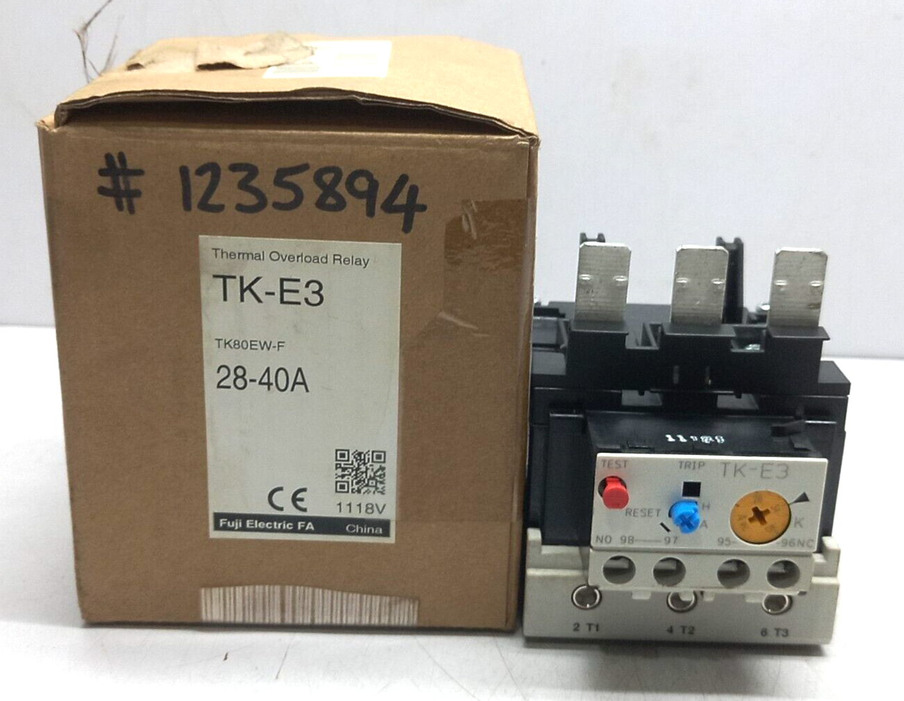 Fuji TK-E3 Thermal Overload Relay TK80EW-F 28-40A | eBay