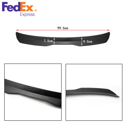 Car Rear Roof Lip Spoiler Wing Modified Matte Black ABS For Hatchback ...