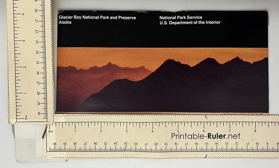1990 Glacier Bay National Park Alaska AK NPS Guide Vintage Travel ...