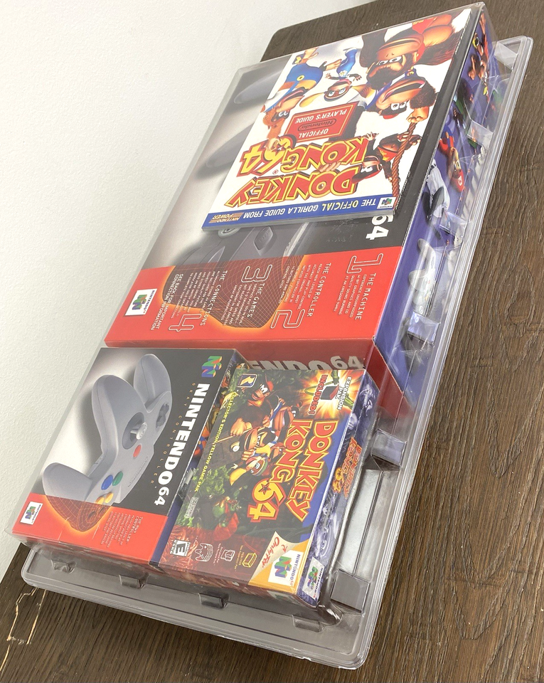 Nintendo 64 N64 Console Donkey Kong DK Bundle New in Box Factory Sealed ...