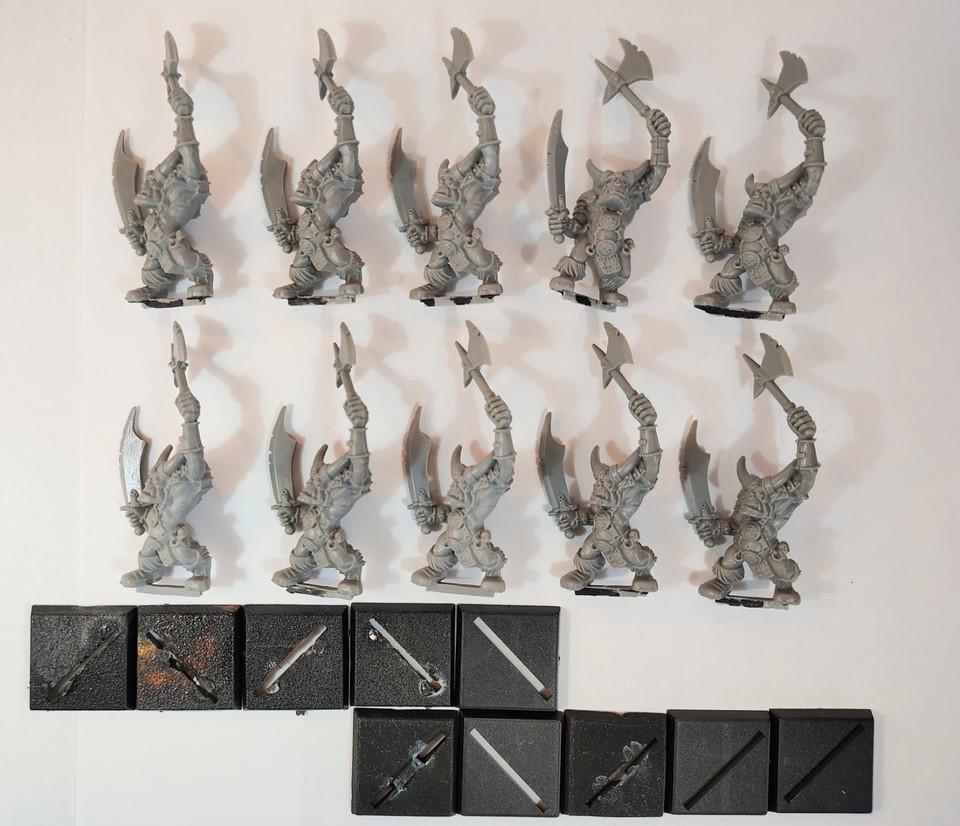 Warhammer Black Orcs x10 GW Citadel Minis w/Box Unpainted TOW AOS WFB ...