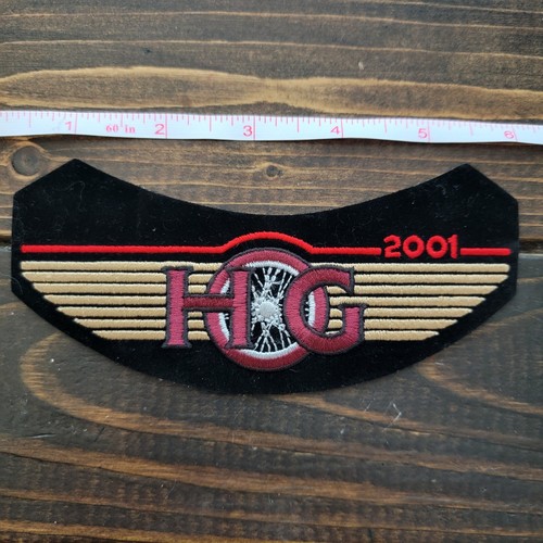 2001 Harley-Davidson Owners H.O.G. Vest Patch Rocker HOG Annual Patch ...