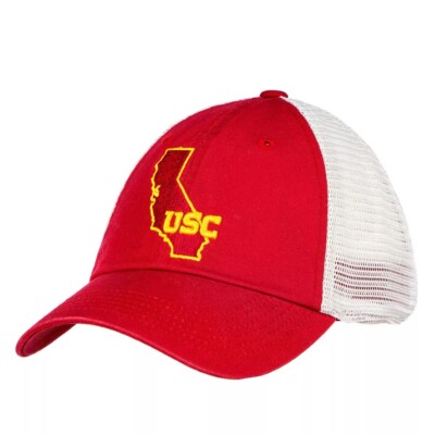 USC Trojans Trucker Mesh Snapback Adjustable Hat Cap Team Colors | eBay