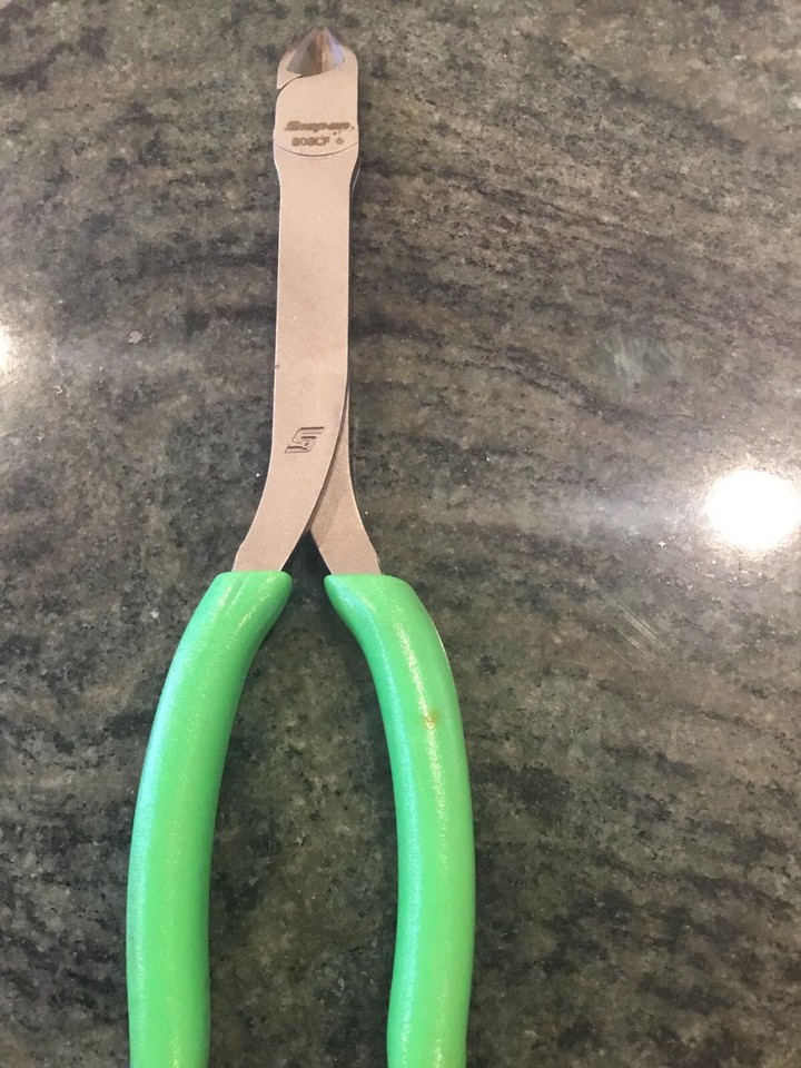 Snap on 808cfg 7" vectorEdge long mini diagonal cutter green | eBay