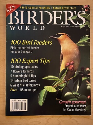 Birder’s World Magazine Bird Watching August 2003 100 Bird Feeders | eBay