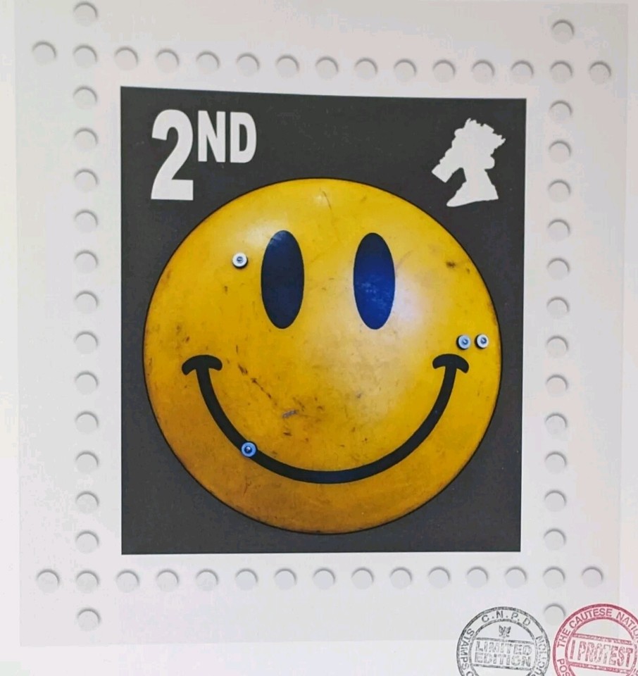 James Cauty Smiley Riot Shield Limited Edition Print As Seen Banksy ...