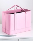 Chic File Folder Organizer Tote - Double Handled Portable Document ...