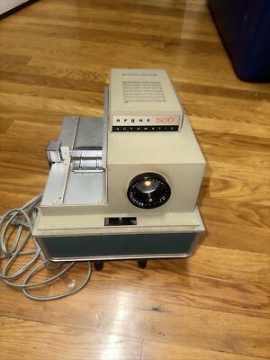 VTG • Argus 500 Model 58 • Automatic Lighted Slide Projector • Tested ...