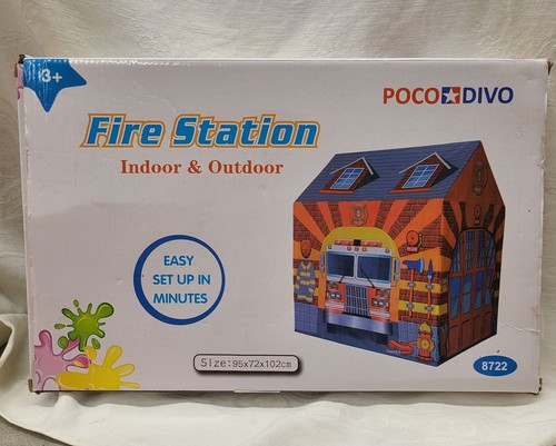 POCO DIVO Fire Station Play Tent Kids Pretend Playhouse | eBay