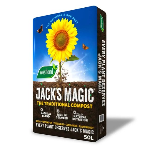 Westland Jack's Magic Compost 50L - Nutrient-Rich Soil for Gardening ...
