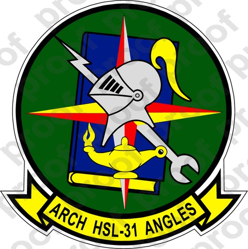 STICKER USN HSL 31 ARCH ANGLES | eBay