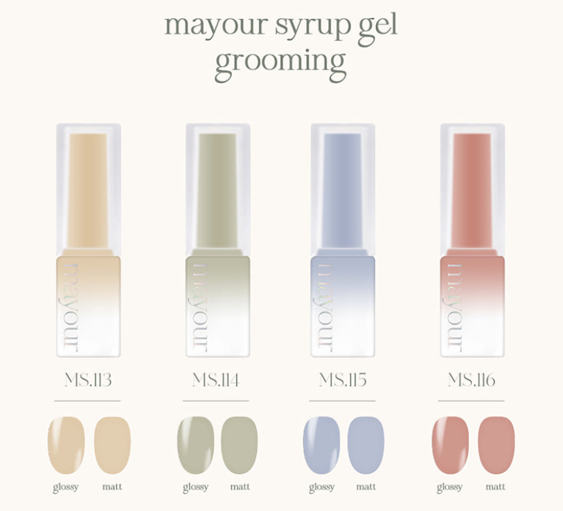 [mayour] Grooming Syrup Gel nail Collection 8 Colors K-Beauty | eBay