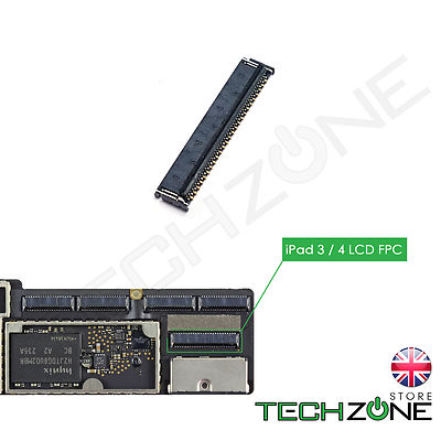 LCD Display Connector Motherboard FPC ZIF Socket Plug for Apple iPad 3 ...