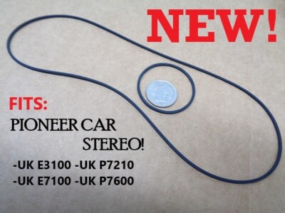 2 BELTS FITS CAR STEREO PIONEER UK E3100 UK E7100 UK P7210 UK P7600 (2 ...